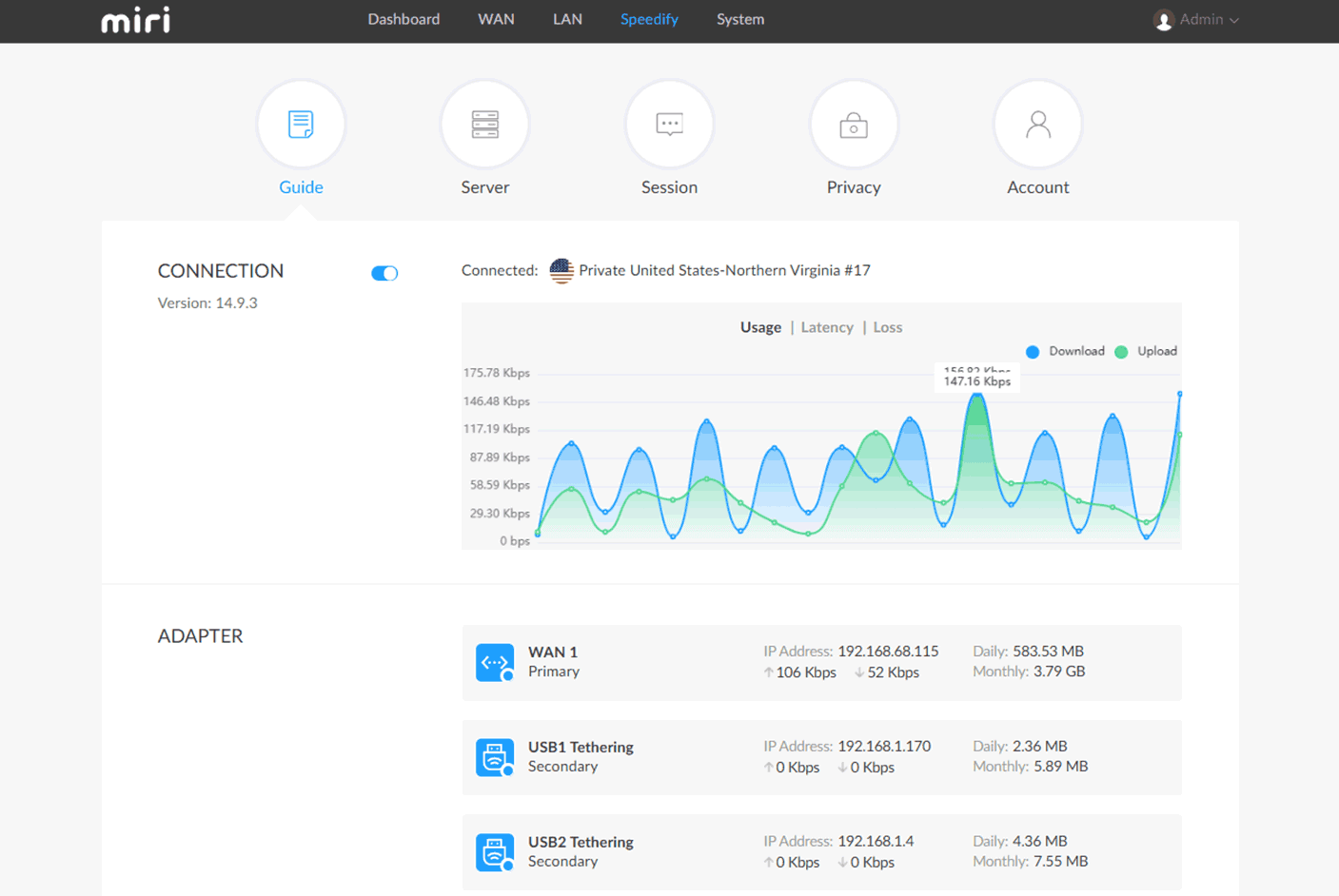 Miri - Powered by Speedify